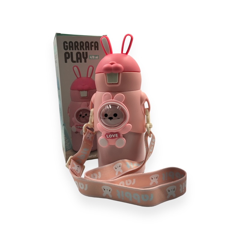 Squeeze/Garrafa Play - Rosa - Emporio